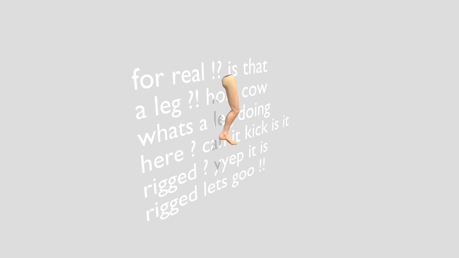 Leg the Human Drumstick - Download Free 3D model by n494 [e5d11f2 ...