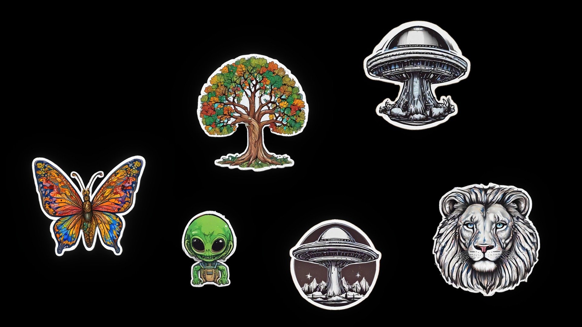 6 Sticker decal pack Vol 1 - Buy Royalty Free 3D model by Sam3D ...