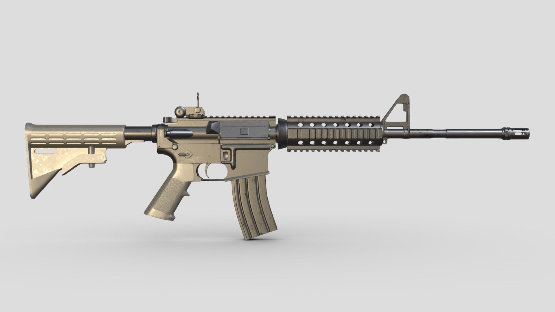 556 Nato Assault Rifle - Buy Royalty Free 3D model by Gabriel Solon ...