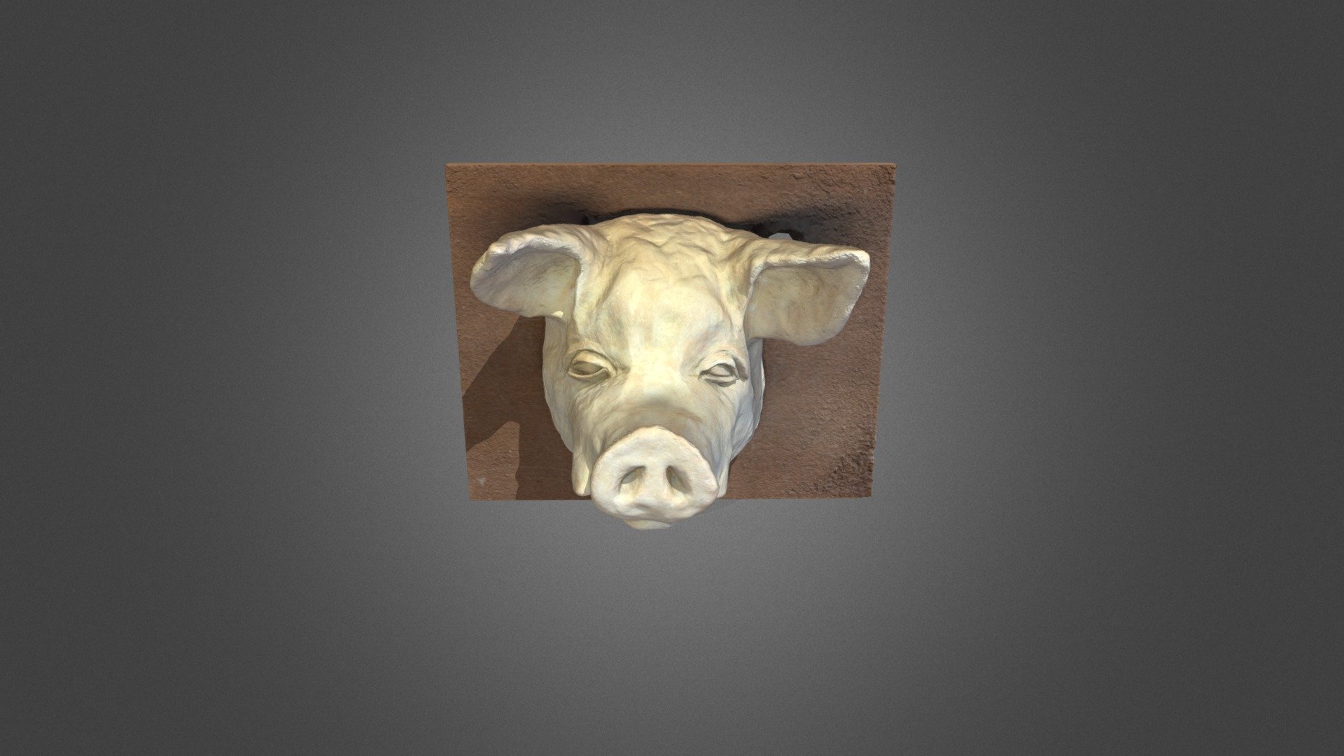 Pig face sculpture - Download Free 3D model by Kent Mori (@yggdrasil42 ...
