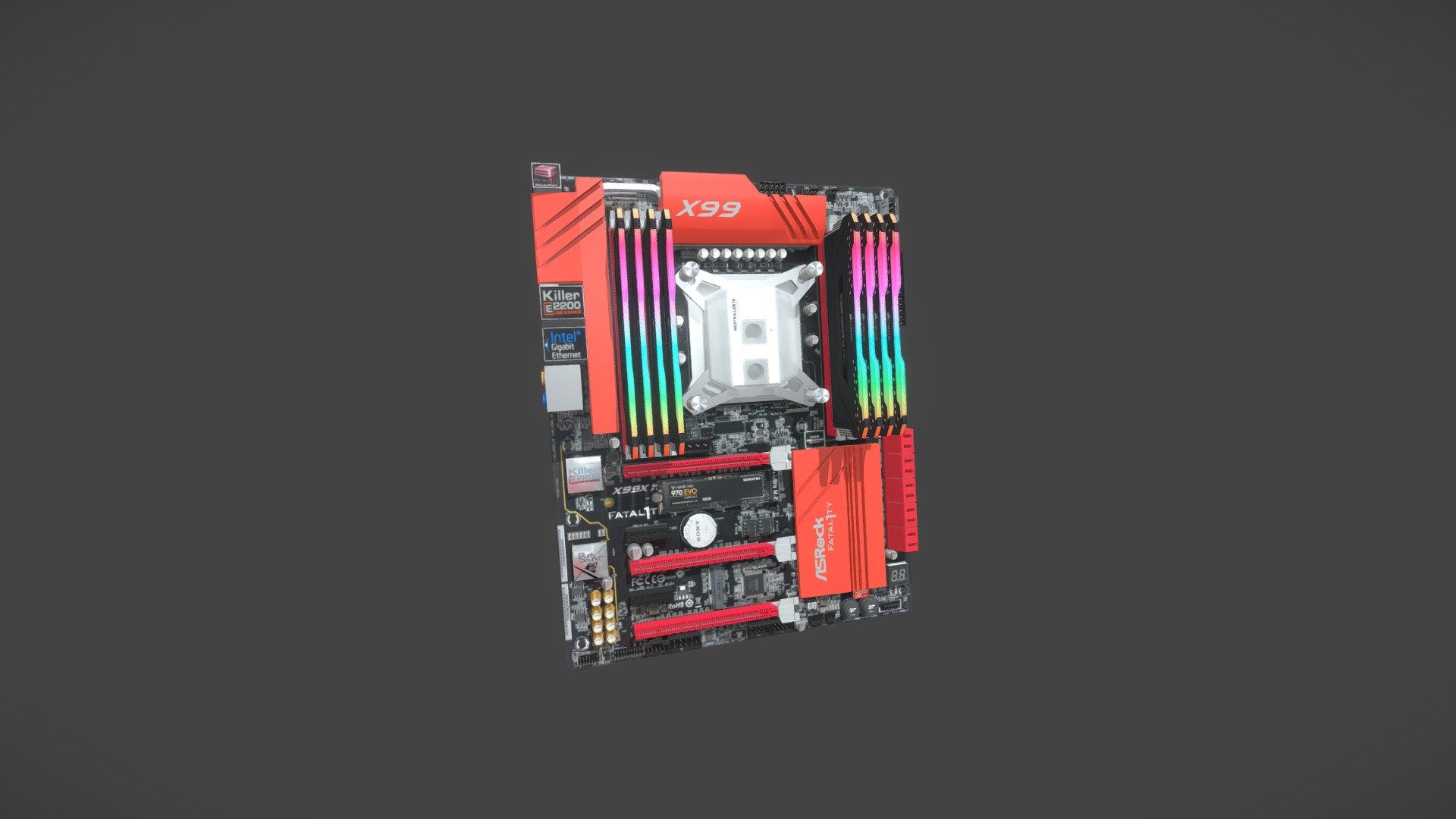 Asus motherboard - 3D model by CG max (@cgmax) [e5d6457] - Sketchfab