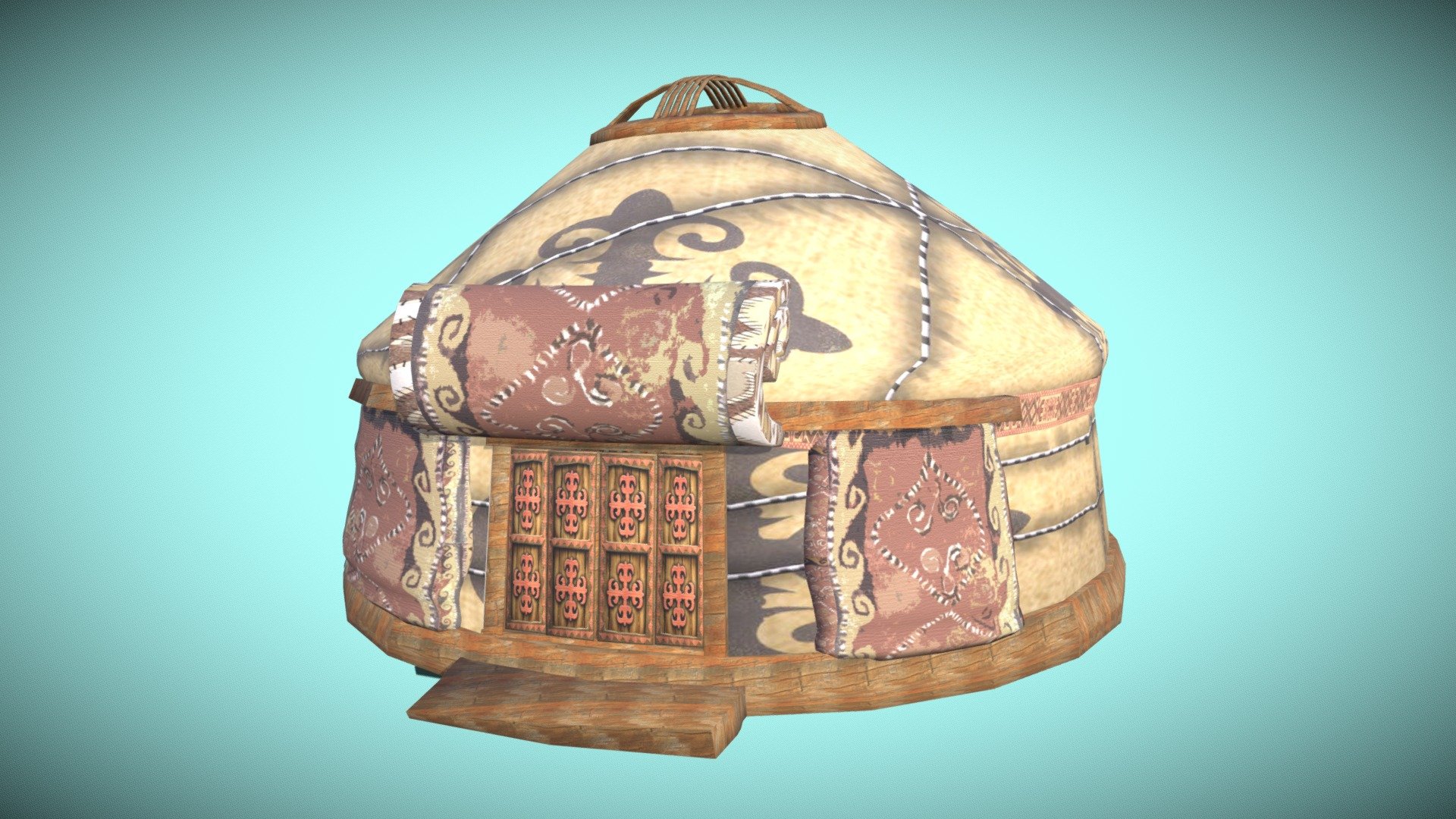 Cartoon Yurt 4 - Low Poly Game Ready - Buy Royalty Free 3D model by ...