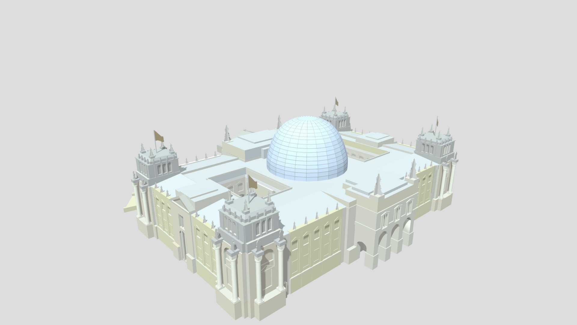 Reichstag Fbx - Download Free 3D model by lutzibutz [e5da471] - Sketchfab
