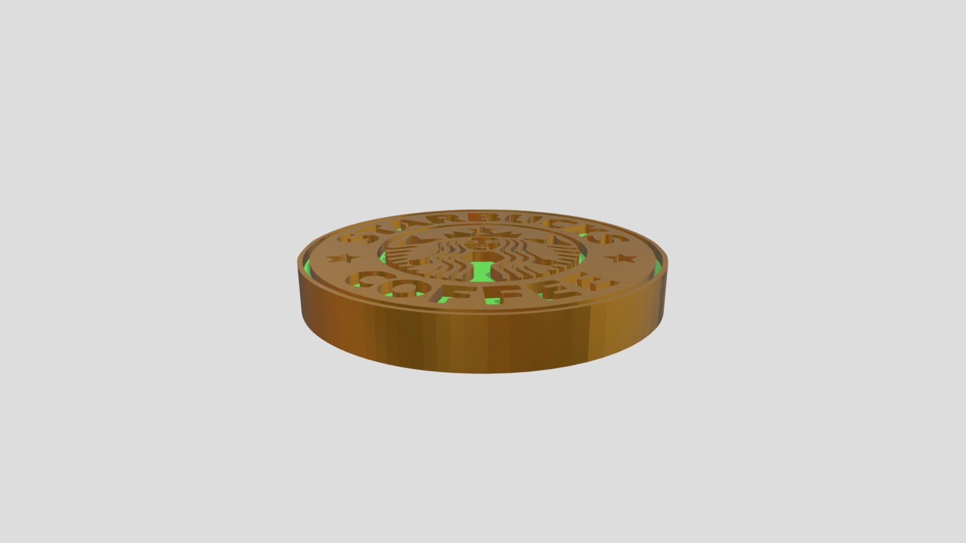 Starbucks Gold Coin - Download Free 3D model by agneya [e5deb8d ...