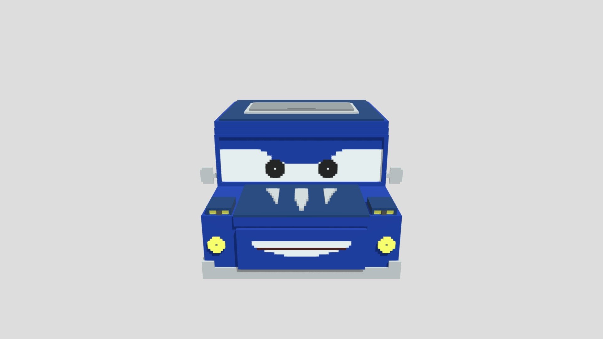 Blue Car - PixelArt 3D - Download Free 3D model by Johan Jiménez ...