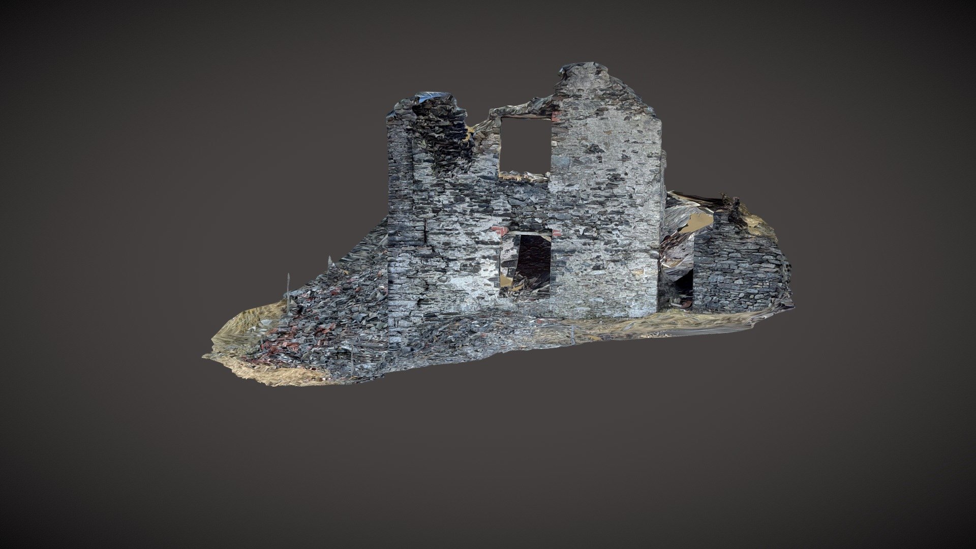 Cwmystwyth Mine Ruin - Download Free 3D model by CUPHAT [e5e08c0] - Sketchfab