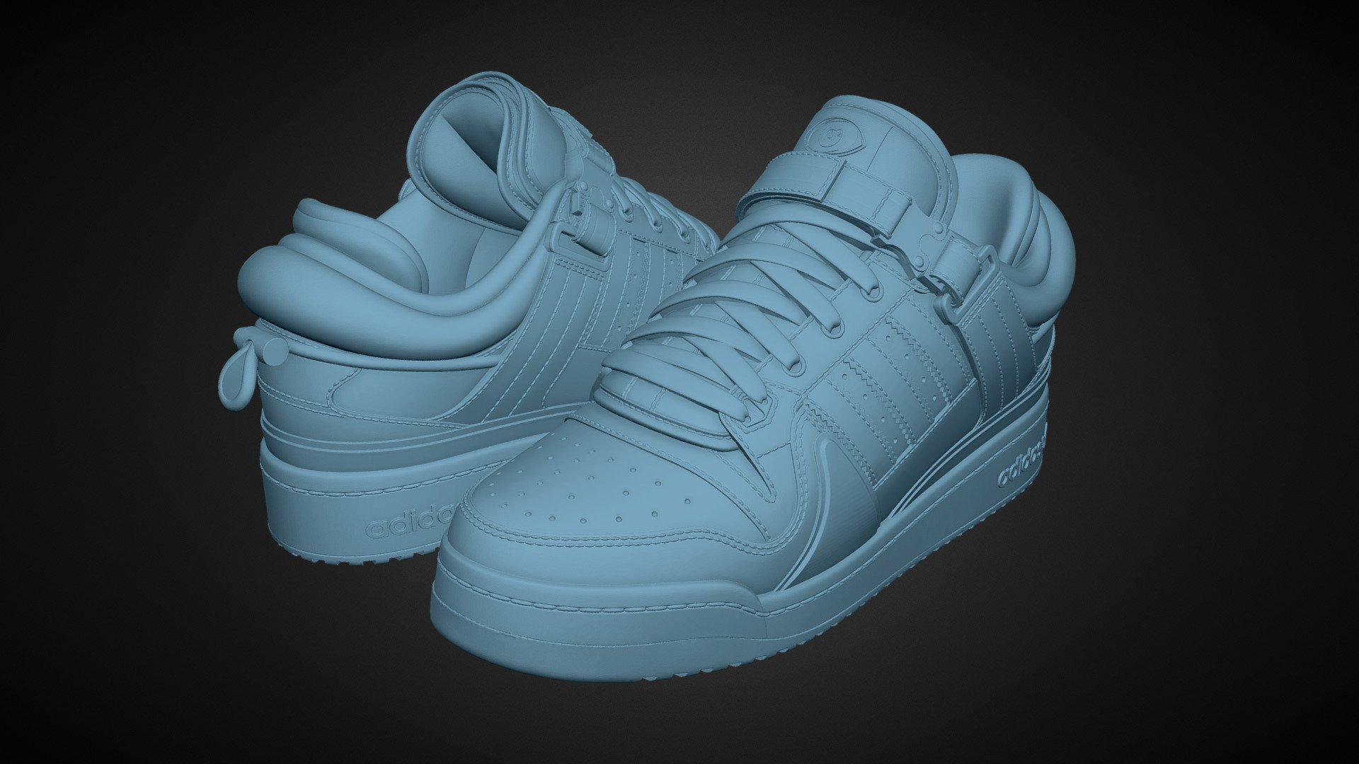 Adidas Forum X BadBunny Sneaker_3d Printable - 3D model by maxwell ...