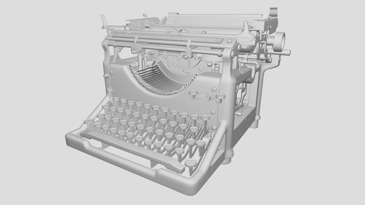 Typewriter 3D models - Sketchfab