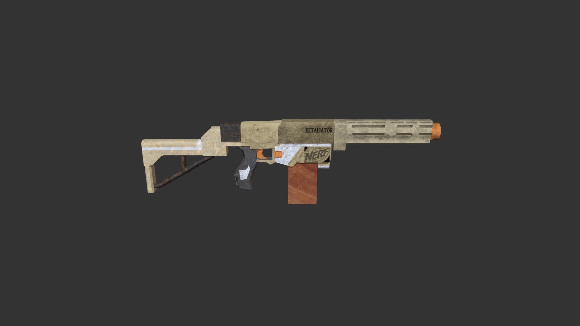 Nerf Gun - Download Free 3D model by DeathRayXXVII [e5ebb21] - Sketchfab