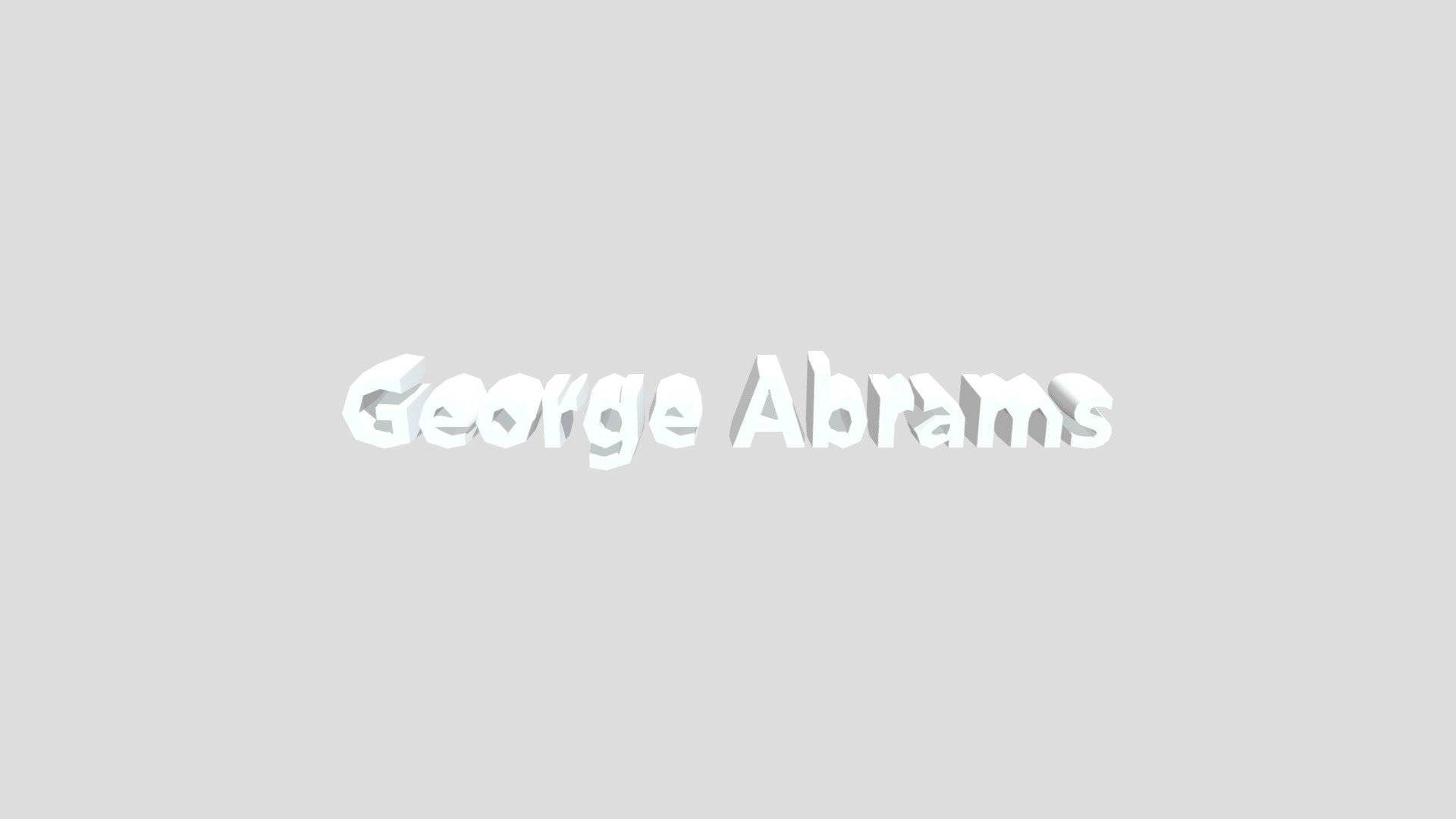 Wk1 Signature Abrams George - Download Free 3D model by George A ...