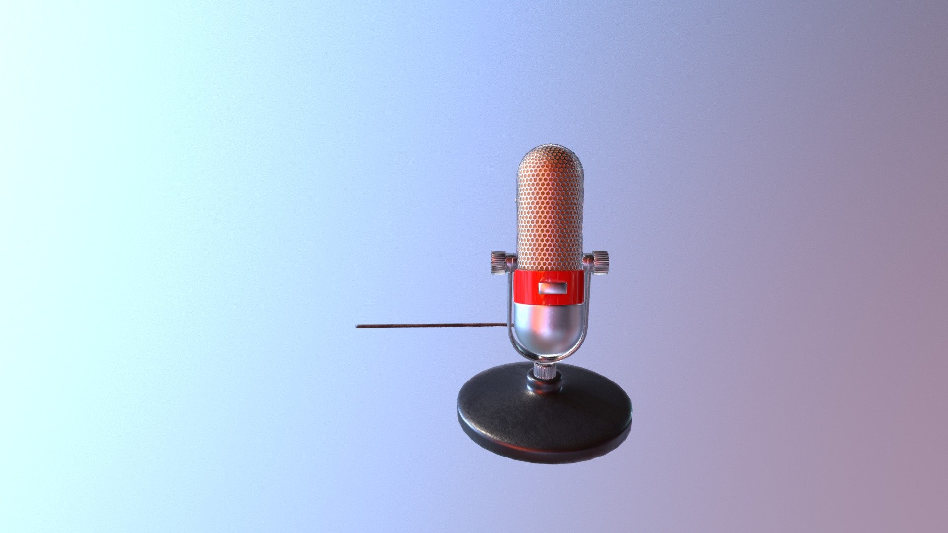 Vintage Microphone Low Poly - 3D model by 3D Skill Up (@3dskillup ...
