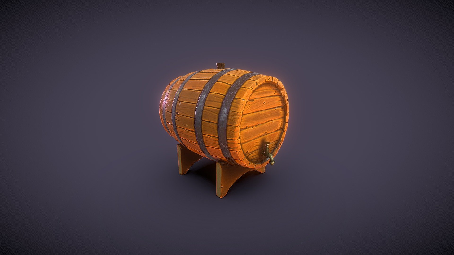 Stylized Barrel - 3D model by mRiot (@malgorzatariot) [e5f12da] - Sketchfab