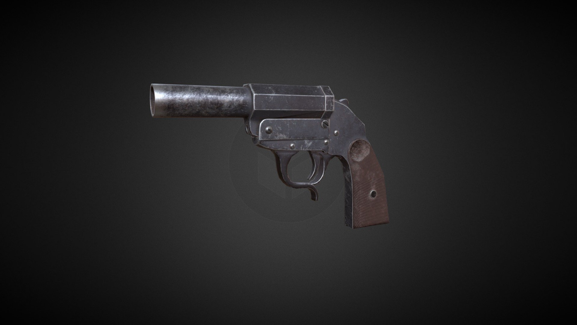 LP34 Flare Gun - Download Free 3D model by emlase [e5f1321] - Sketchfab