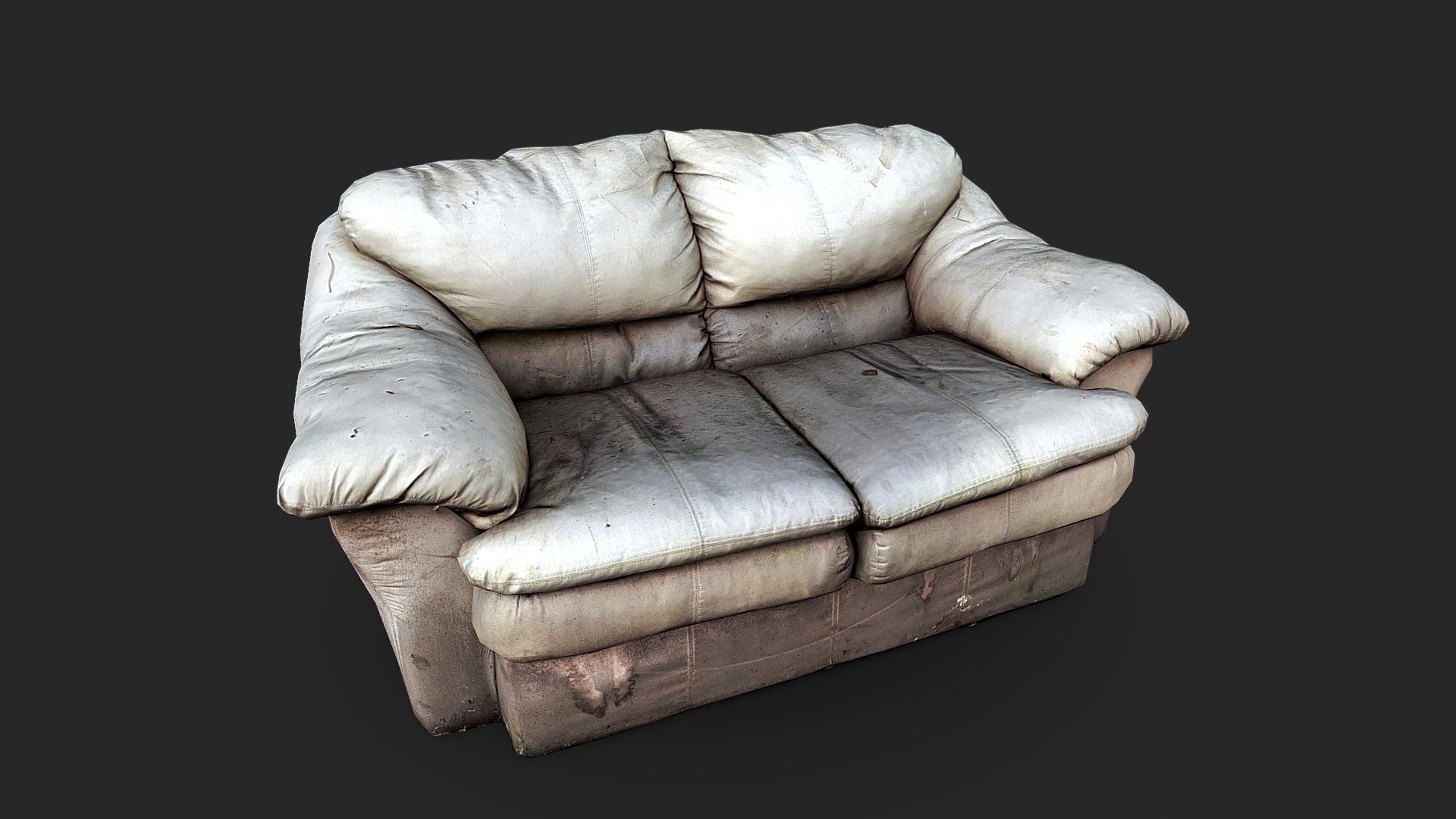 [REMAKE] Old Couch - Photogrammetry Scan - Buy Royalty Free 3D model by ...