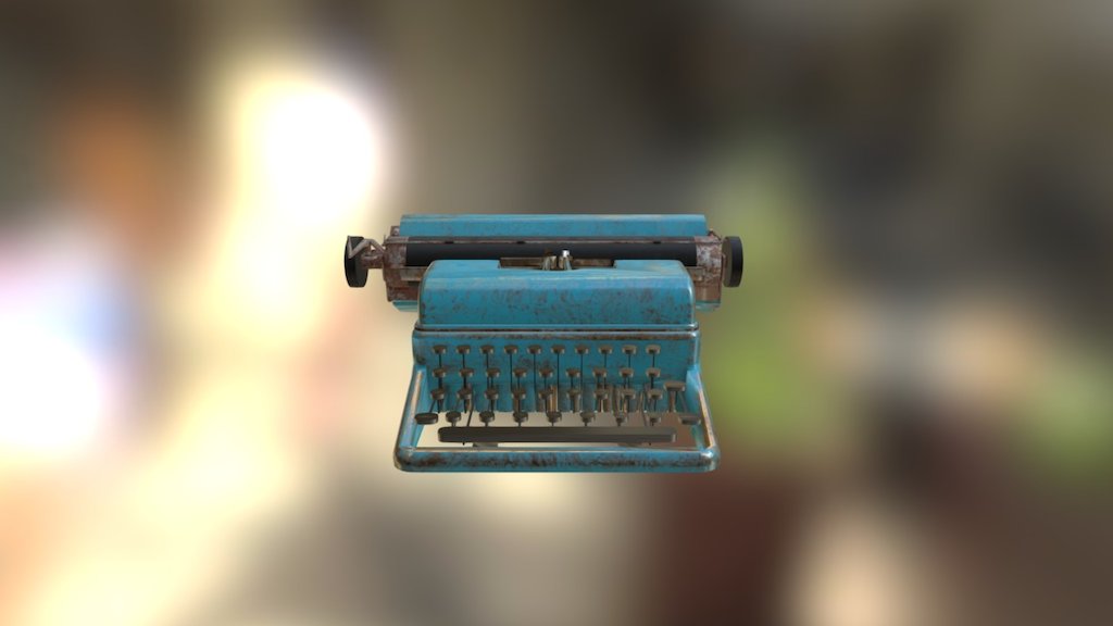 Old typewriter - 3D model by storynest [e5f2612] - Sketchfab