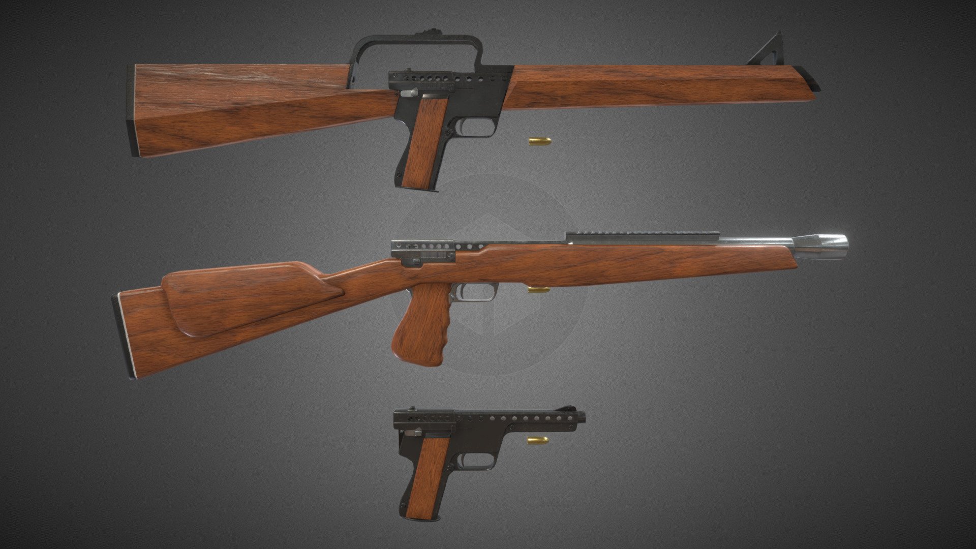 Gyrojet Family - Download Free 3D model by Vasily (@3D-Models-Geek ...