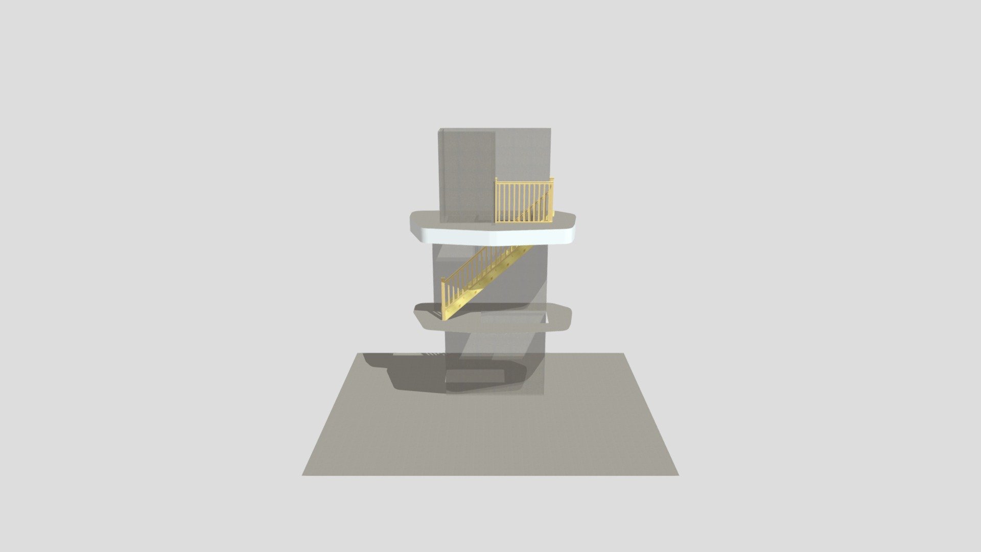 Kaizen_Building_SPEKE_straight - 3D model by Alan Grice Staircase Co ...