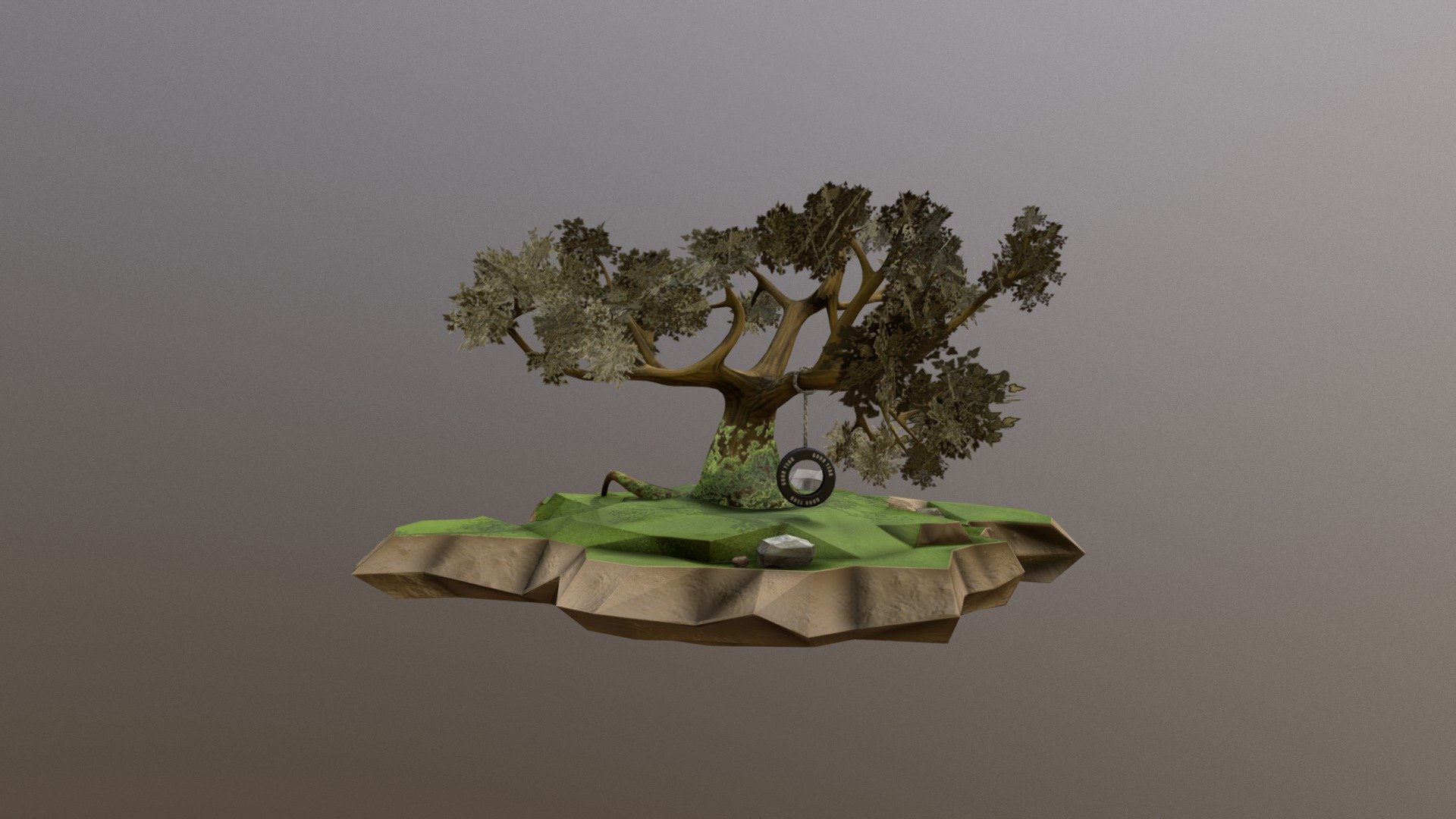 Tree with a Swing - 3D model by Jonathan Cadavid (@Jonathan.de.Cadavid ...