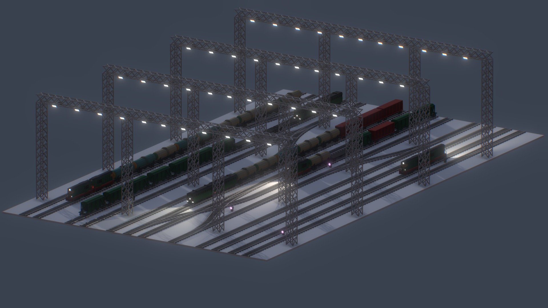 Trainyard - Download Free 3D model by Mcflower's Creations (@mcflower ...
