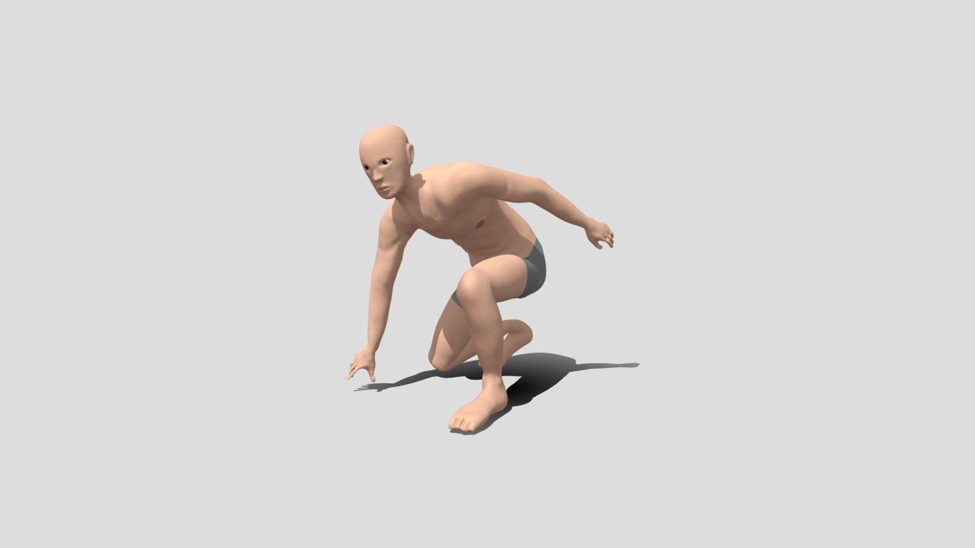 Realistic Human (Crouch) - 3D model by Mason Kresge (@masonkresge ...