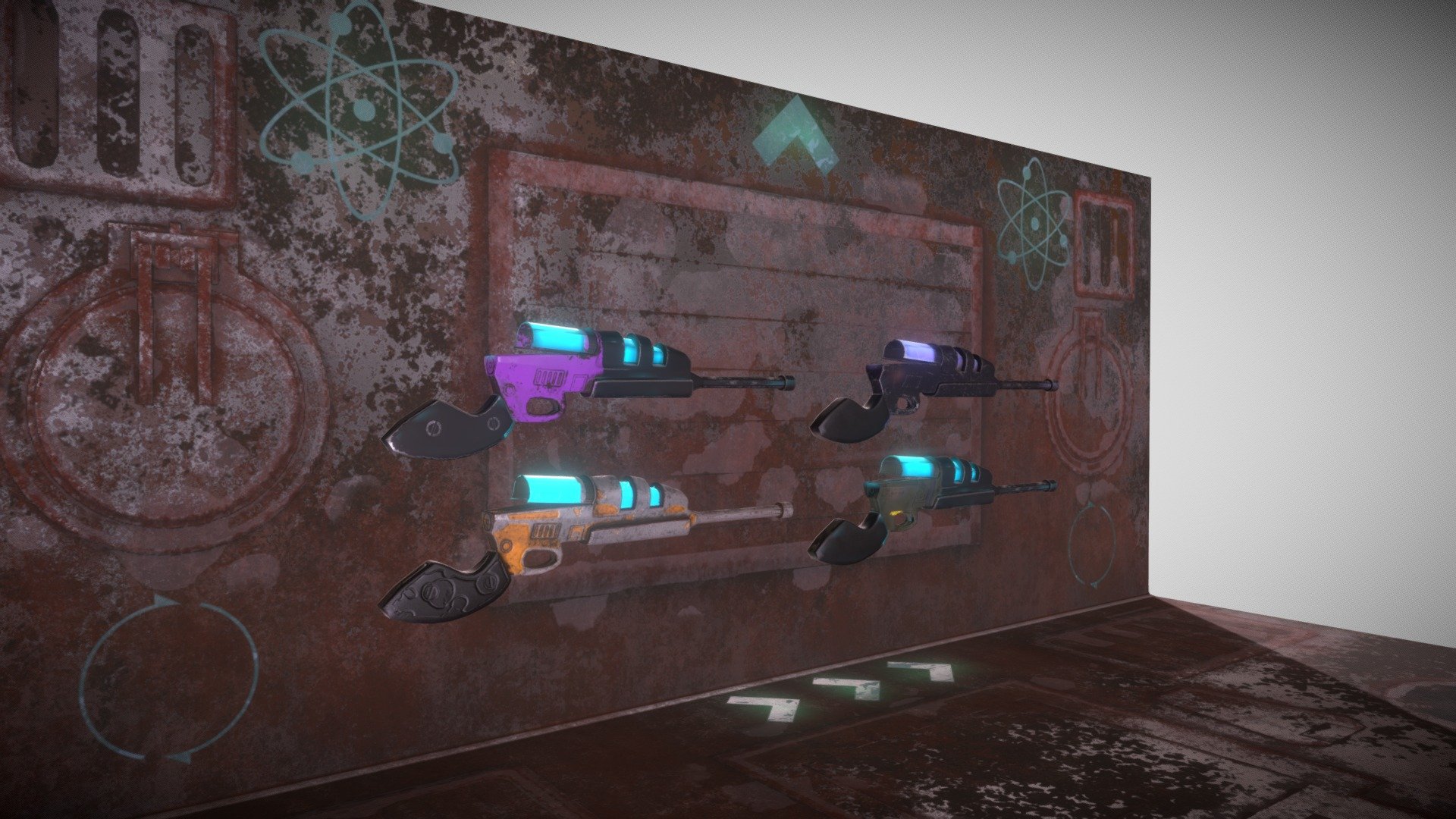 Alien Rifles from the 50's - Download Free 3D model by Neugelgarth ...