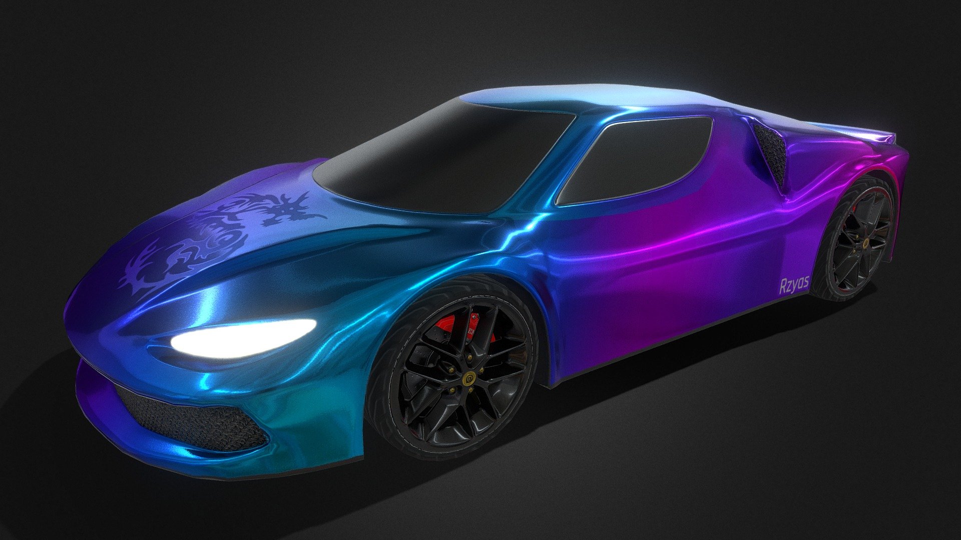 Sport car - Buy Royalty Free 3D model by Rzyas [e5fbc11] - Sketchfab Store