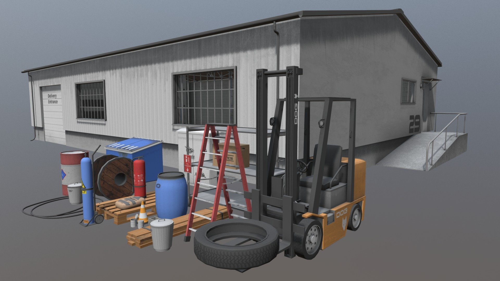 Warehouse Assets - 3D model by PolyCrane [e5fdd8d] - Sketchfab