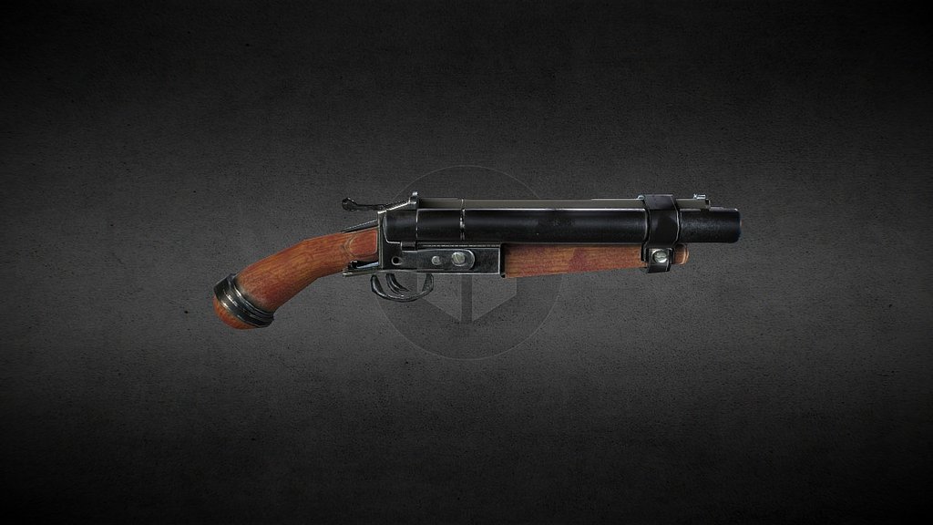 Game ready PBR Low poly shotgun - 3D model by JMT (@josexy) [e5fe570 ...