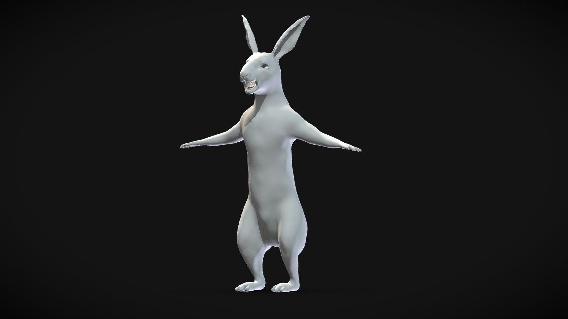 Fantasy Hare - Base Mesh - Buy Royalty Free 3D model by Iofry [e5fe8f5 ...