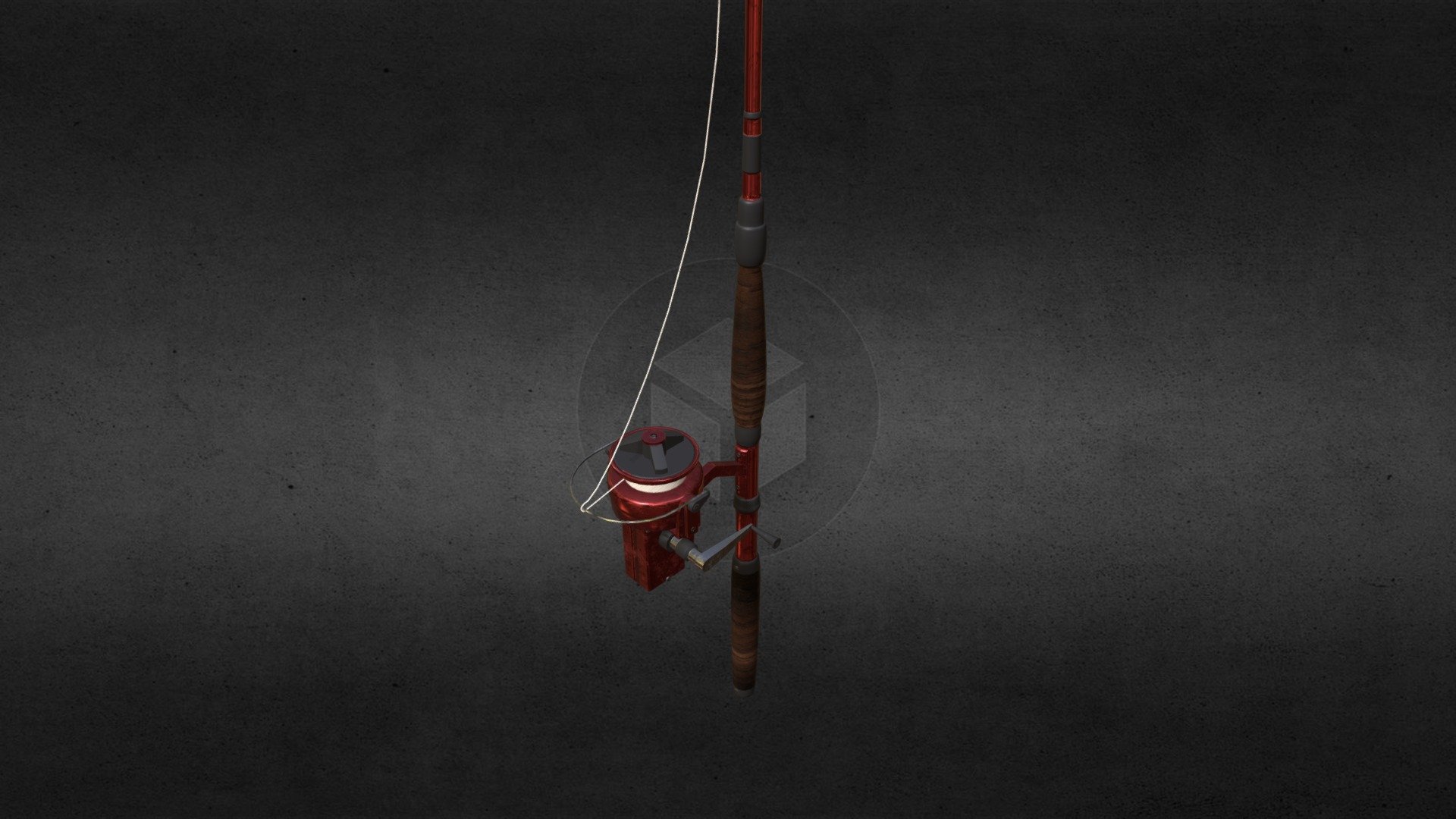 Fishing Rod - 3D model by Christopher King (@cking3d) [e600245] - Sketchfab
