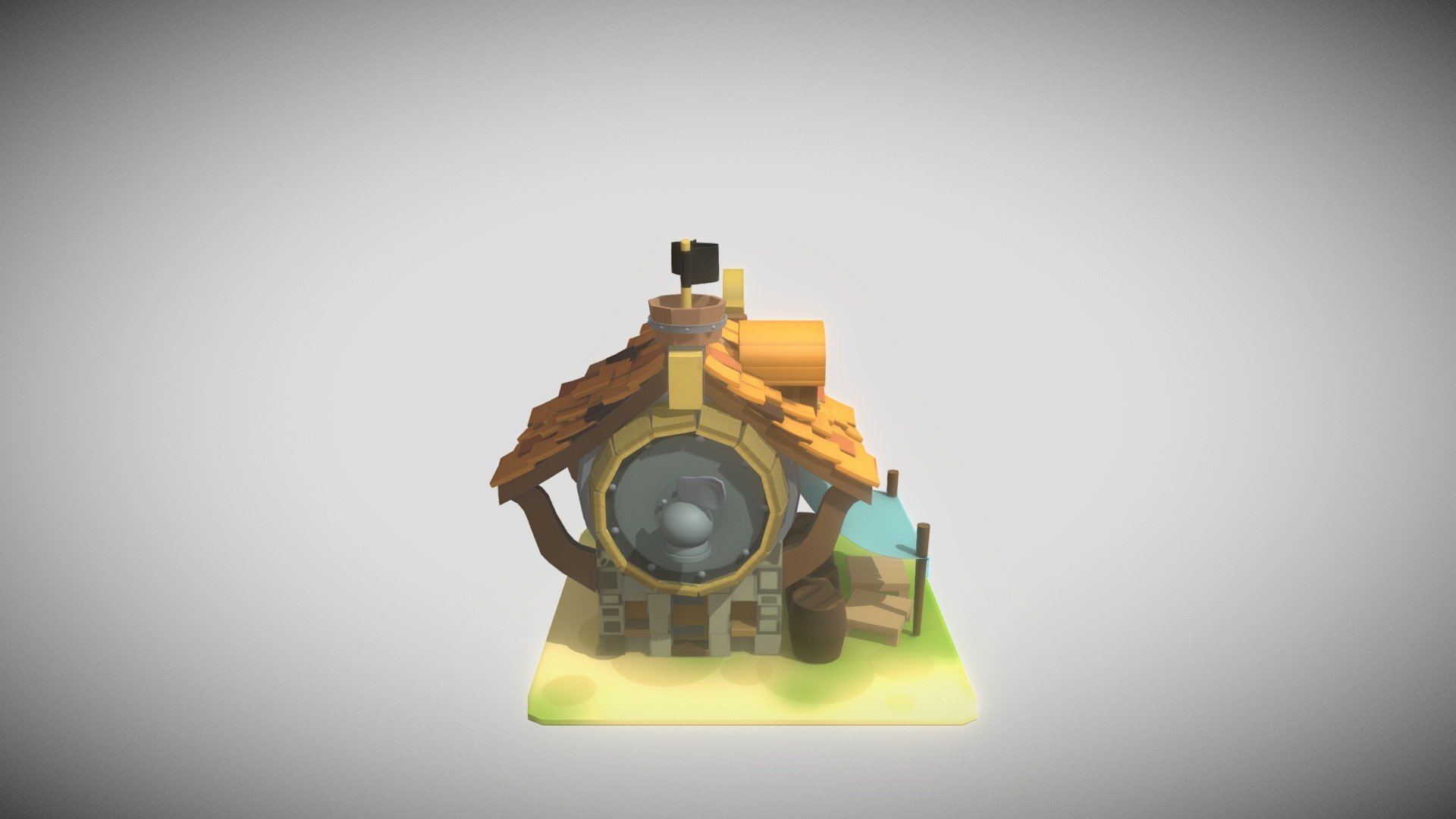 Shack - 3D model by hidayatul [e60276f] - Sketchfab