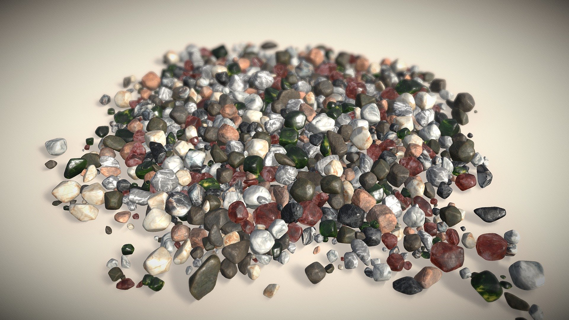 100 Debris Pebble Stones - Buy Royalty Free 3D model by Mega 3D ...