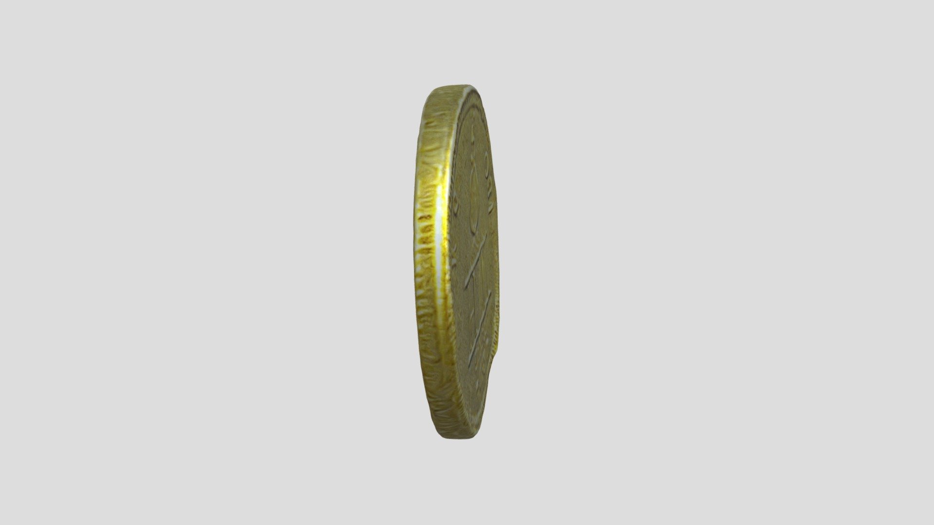 An old gold coin - Download Free 3D model by Ryan Morrison ...