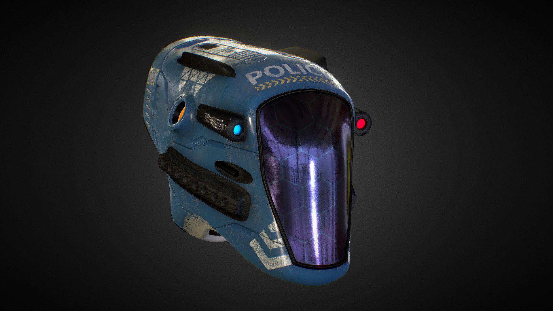 Police helmet of the future - Download Free 3D model by BYVIKTOR ...