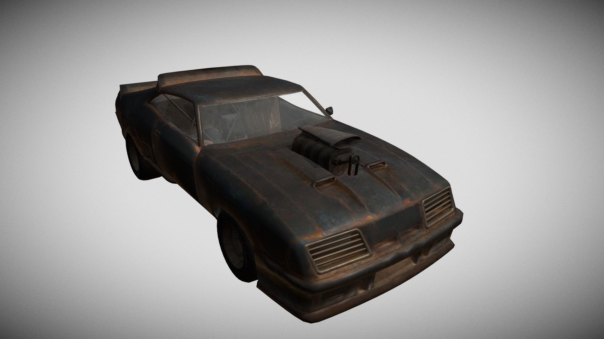 Ford Falcon XB GT Interceptor - Mad Max - Download Free 3D model by ...