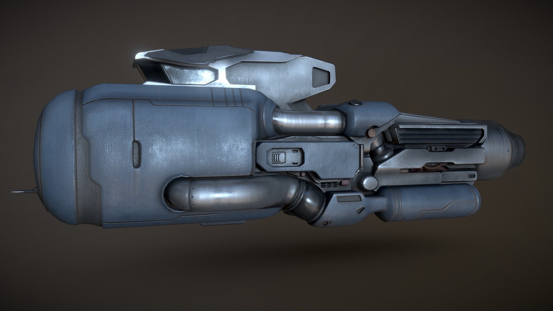 Industrial Ship - Concept by Alexander Preuss - Download Free 3D model ...