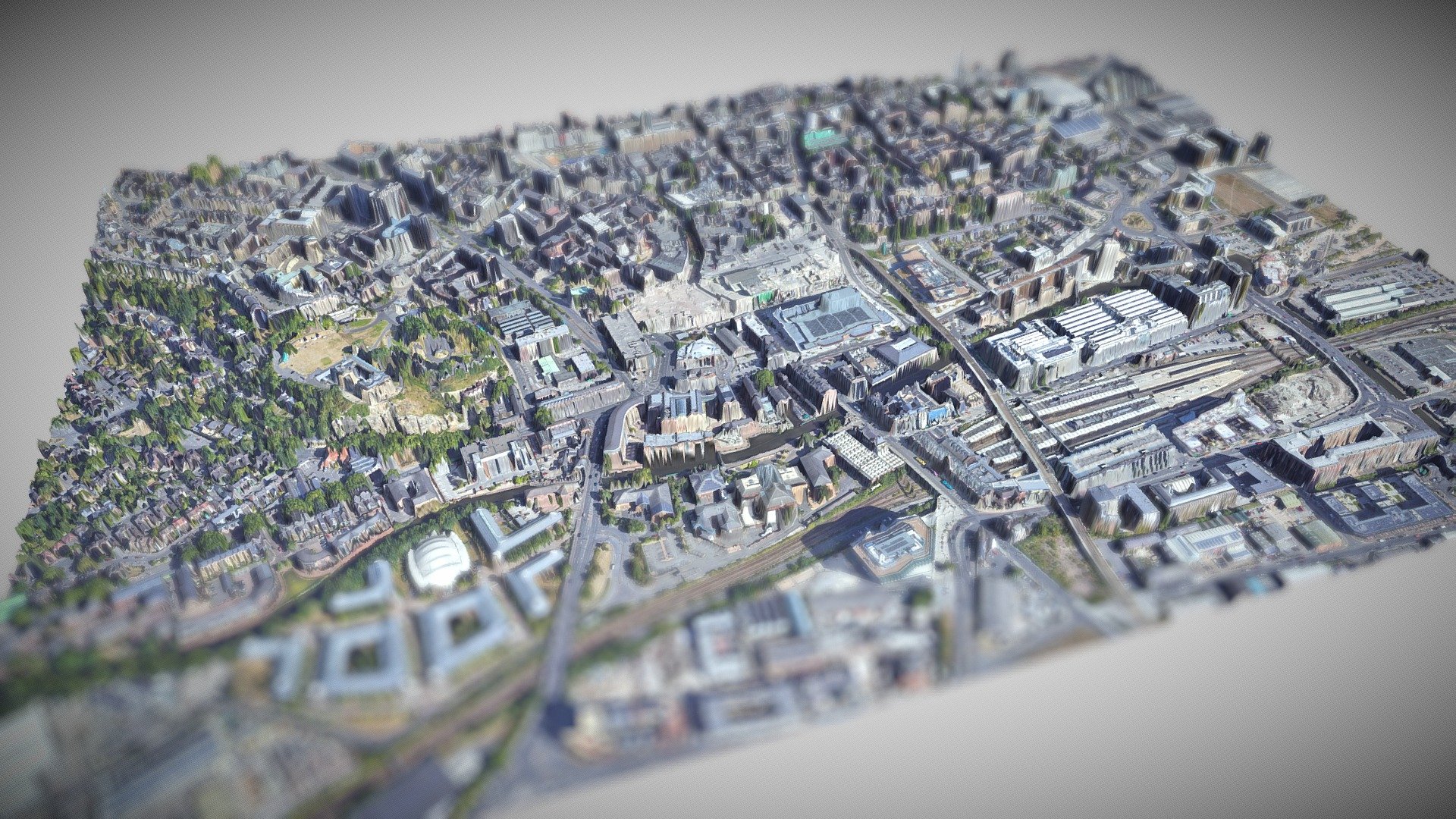 Nottingham, Castle Medieval and Saxon Towns - Download Free 3D model by ...