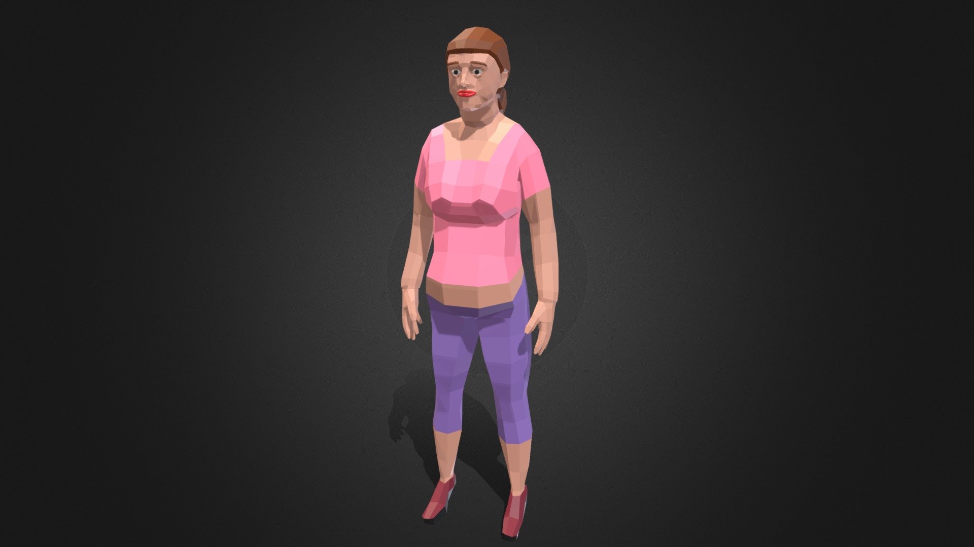 Low Poly Fat Woman- Rigged - Buy Royalty Free 3D model by MHKstudio ...