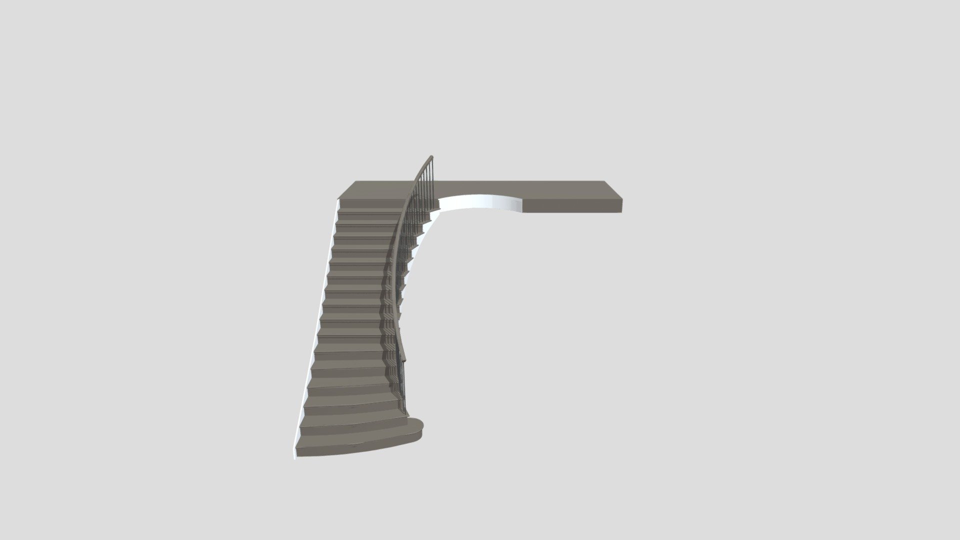 Core Walker Rail - 3D model by CincinnatiStair [e611d15] - Sketchfab