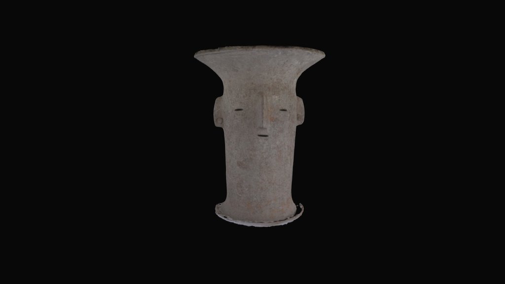 Vessel with face - 3D model by chorophronesis [e611da7] - Sketchfab
