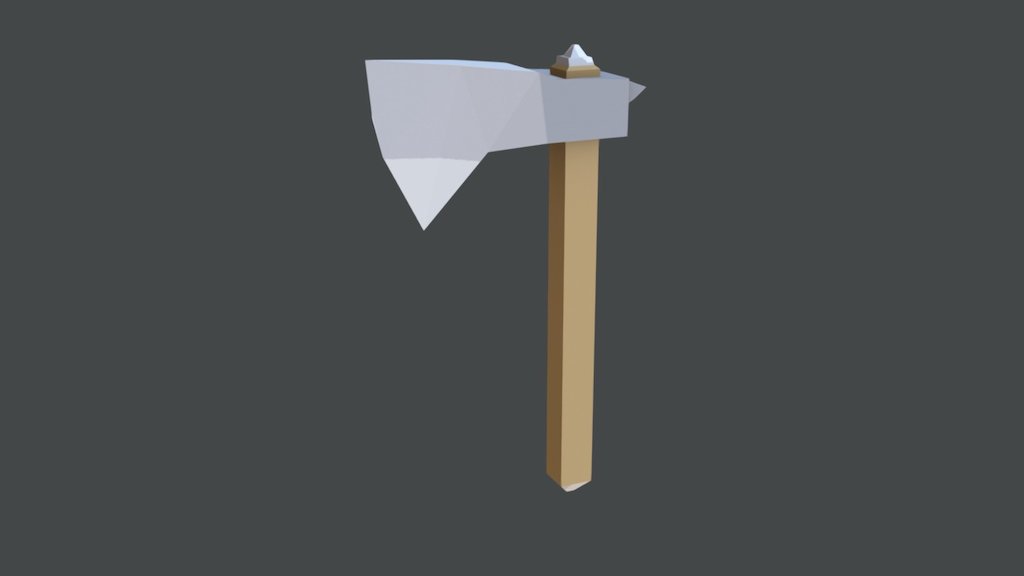Low Poly Axe - 3D model by Matt Houghton (@matthoughton) [e6122be ...