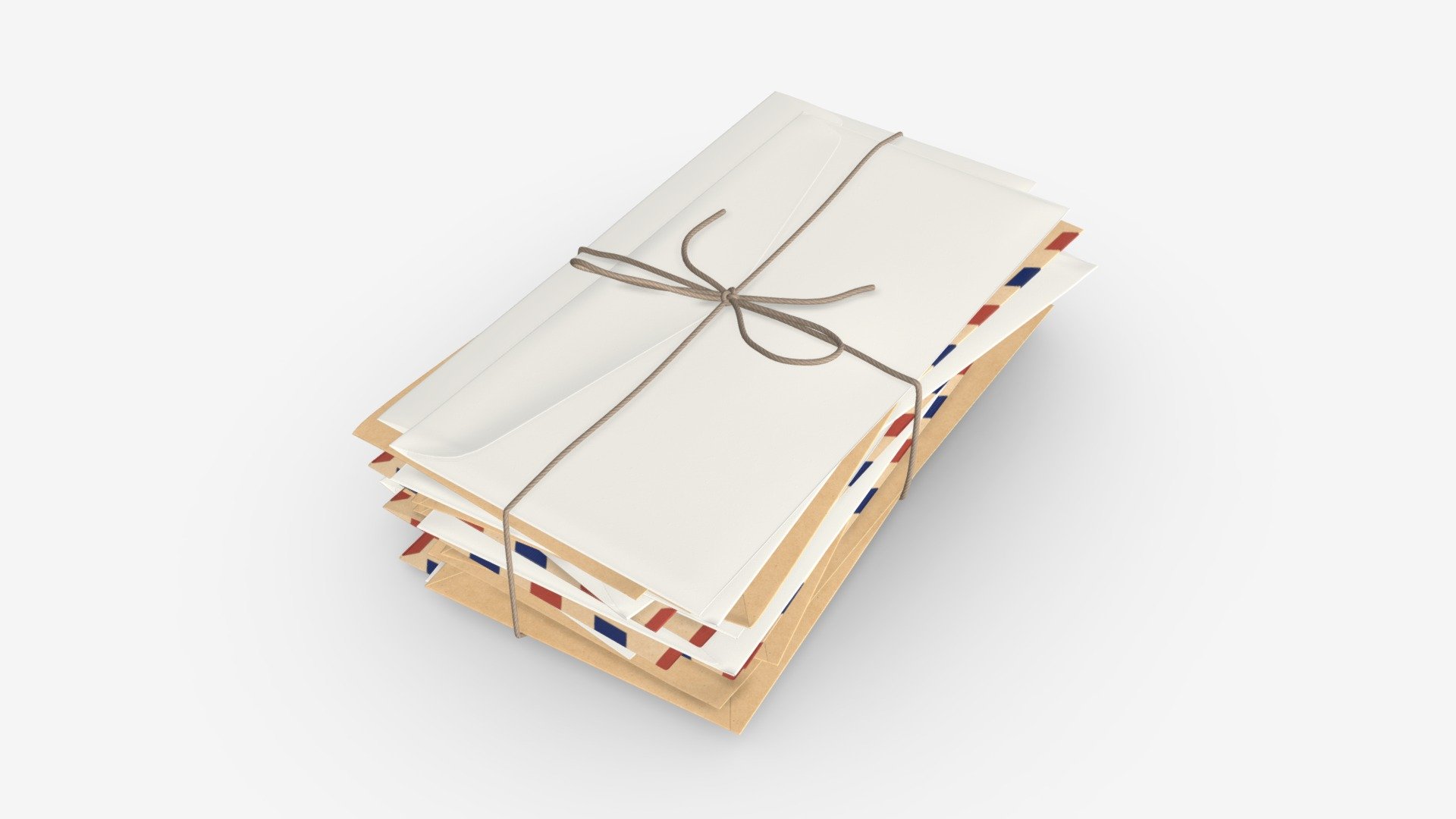 Envelope stack tied up - Buy Royalty Free 3D model by HQ3DMOD ...