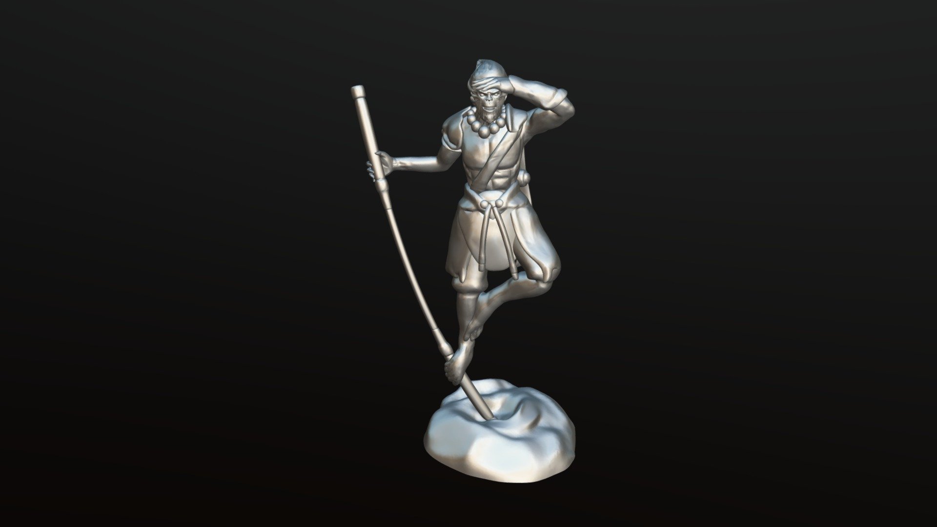 Model #7 Monkey king Wukong - 3D model by Amin Adukov (@Aminchok ...