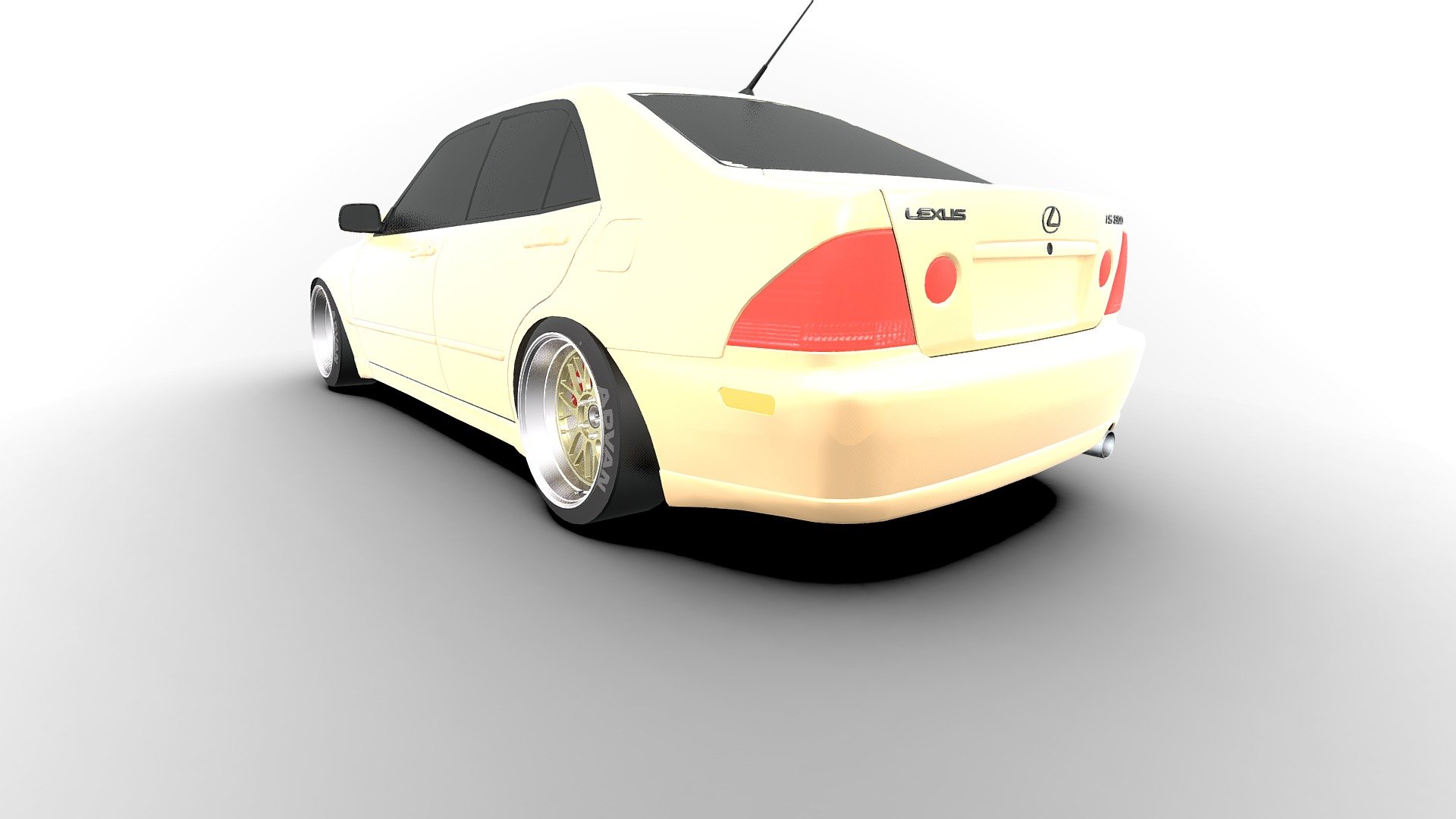 Lexus IS300 Stance - 3D model by MaverickTheW [e619ad5] - Sketchfab