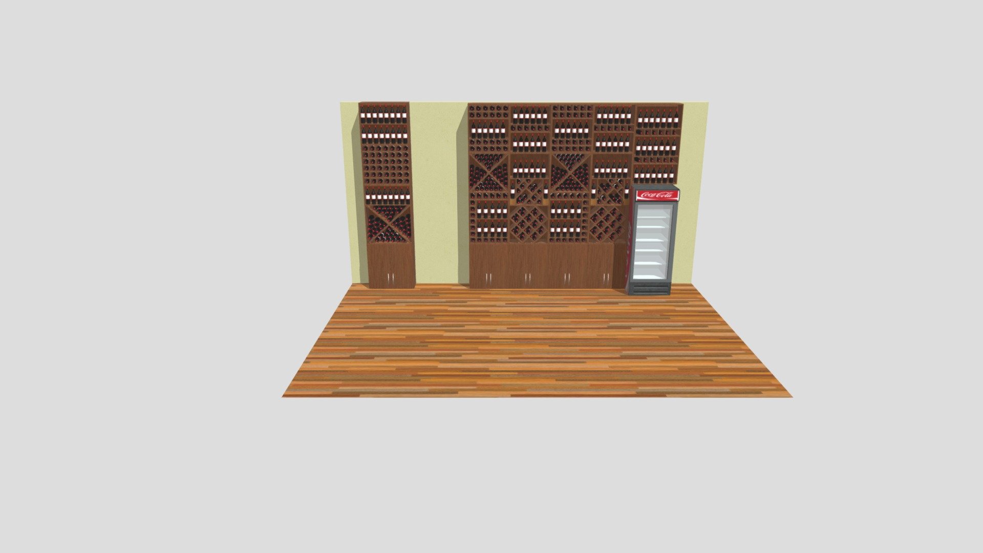 Rack Vinuri Cafenea - 3D model by Graphis Advertising ...