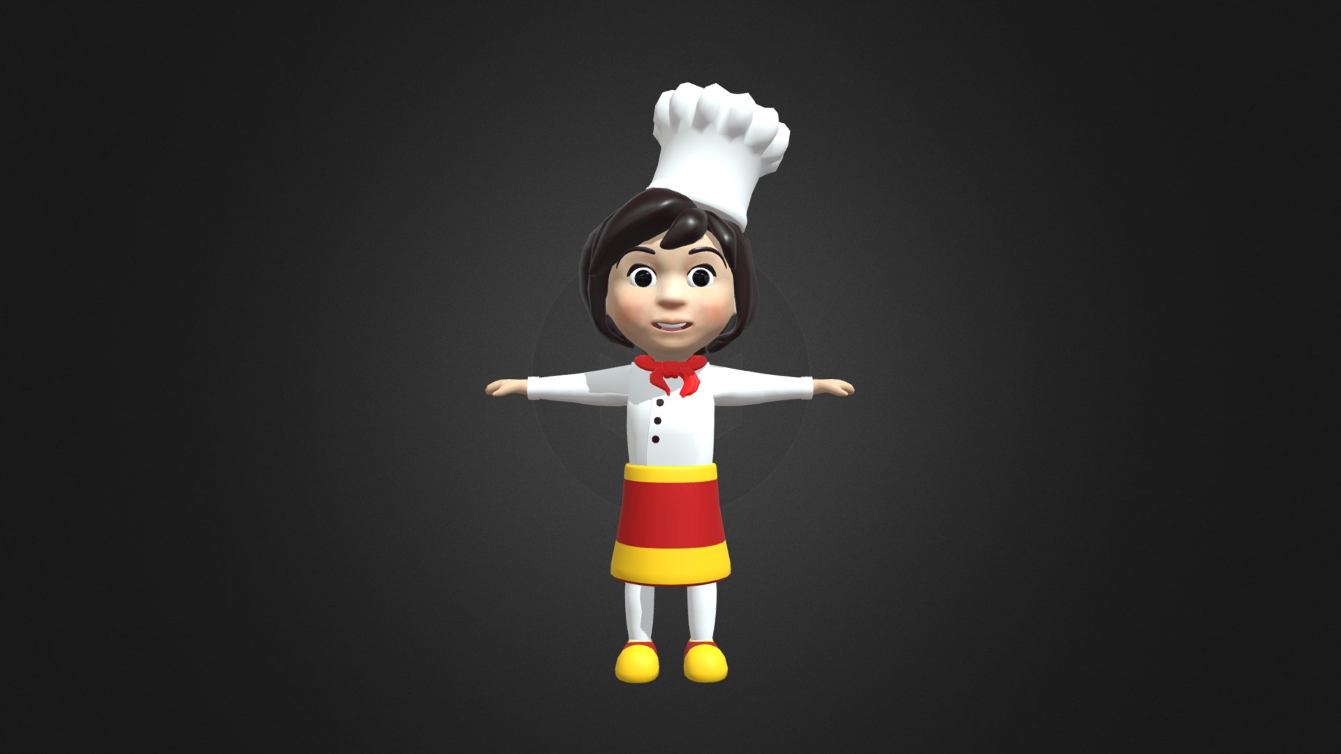 Chef Girl - 3D model by pan (@panilltration) [e61ae95] - Sketchfab
