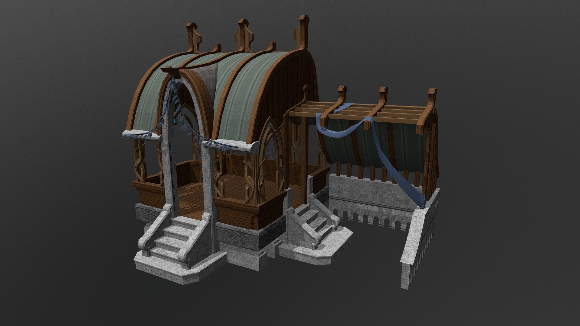 Fantasy Building - 3D model by Liam Devinney (@Luxord52) [e61b87a ...