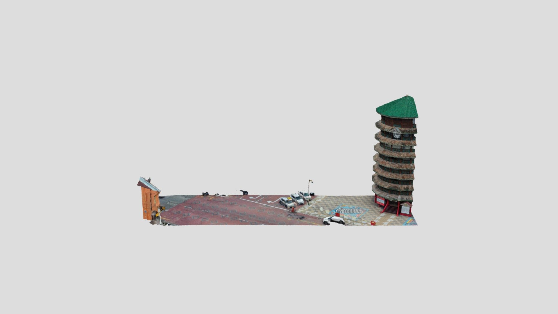 Menara Condong Half - 3D model by afzal (@afxdz) [e61bf80] - Sketchfab