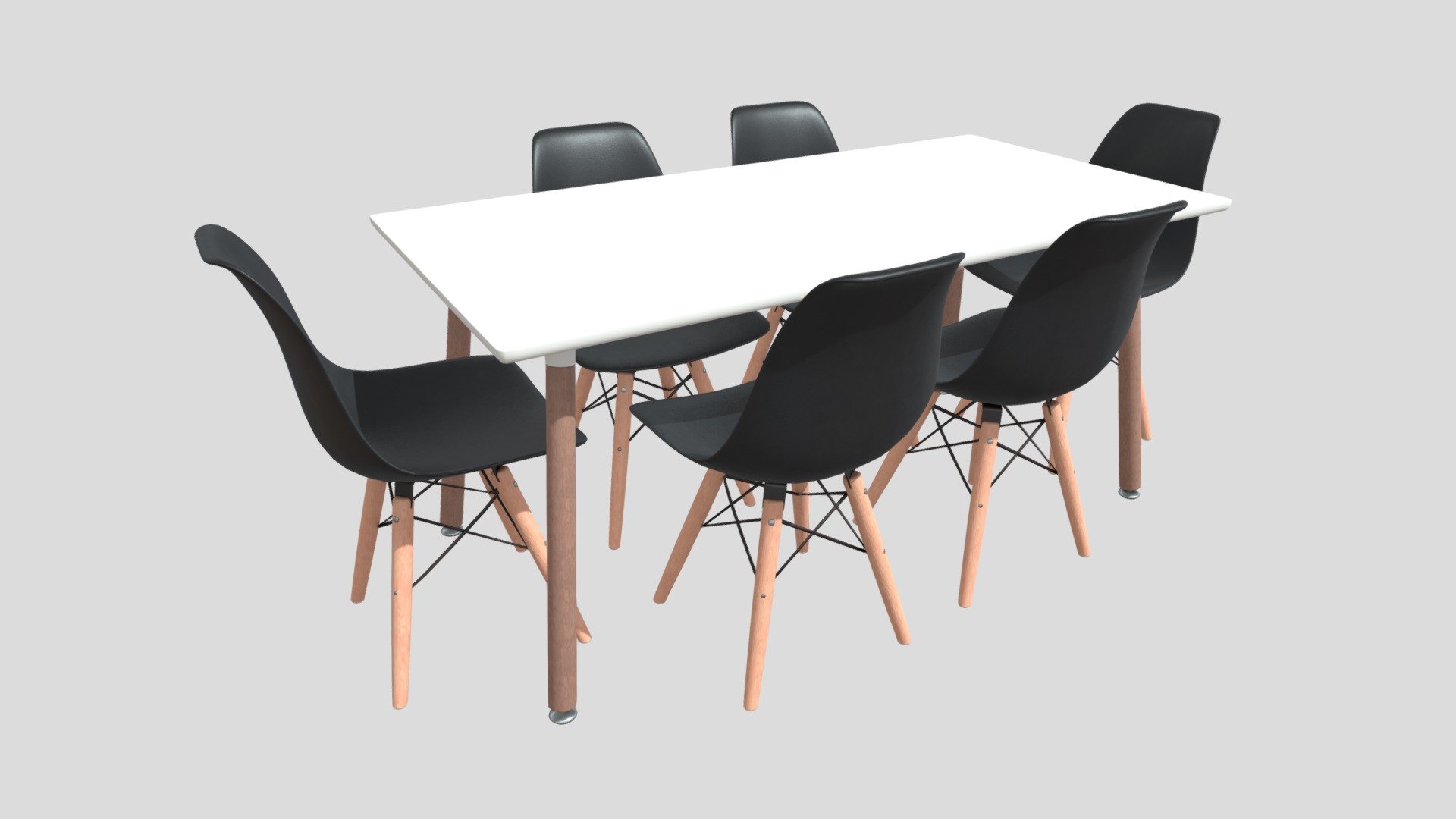 Rectangular Dining Table - 3D model by Artistar3D [e61edcc] - Sketchfab