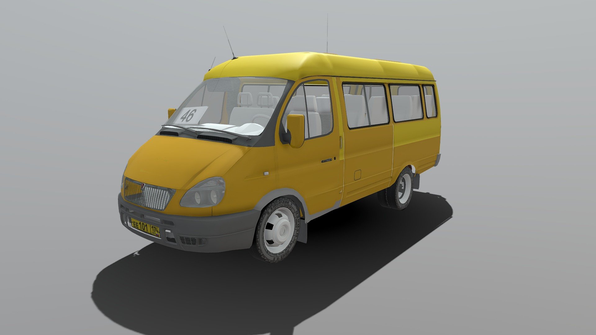 Газель gaz-3221 - Download Free 3D model by mamont nikita ...
